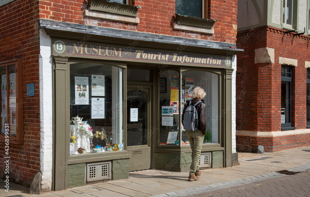 Romsey, Hampshire, England, UK. 2021. Museum and tourist information ...