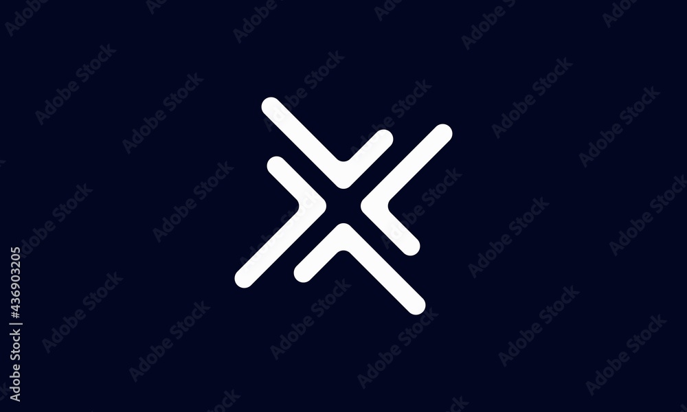 Modern Trendy Minimal Monogram X For Business, Initial Based letter X ...