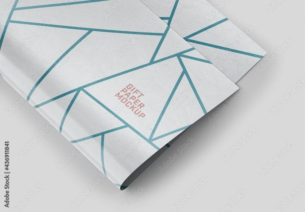 Gift Wrapping Paper Mockup Stock Template | Adobe Stock