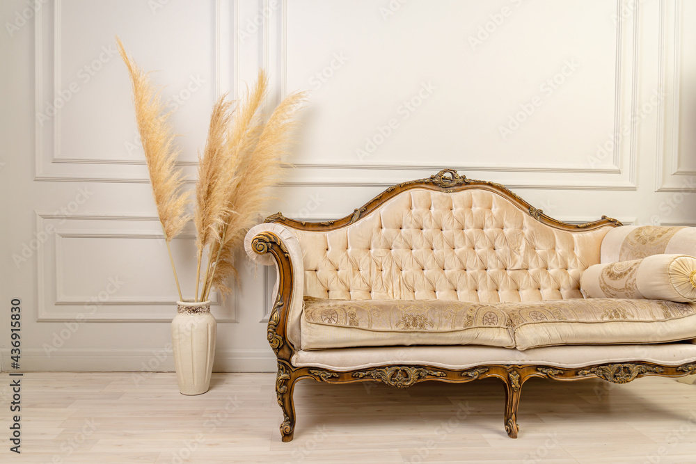 Stylish Scandinavian living room interior of a modern apartment with ...