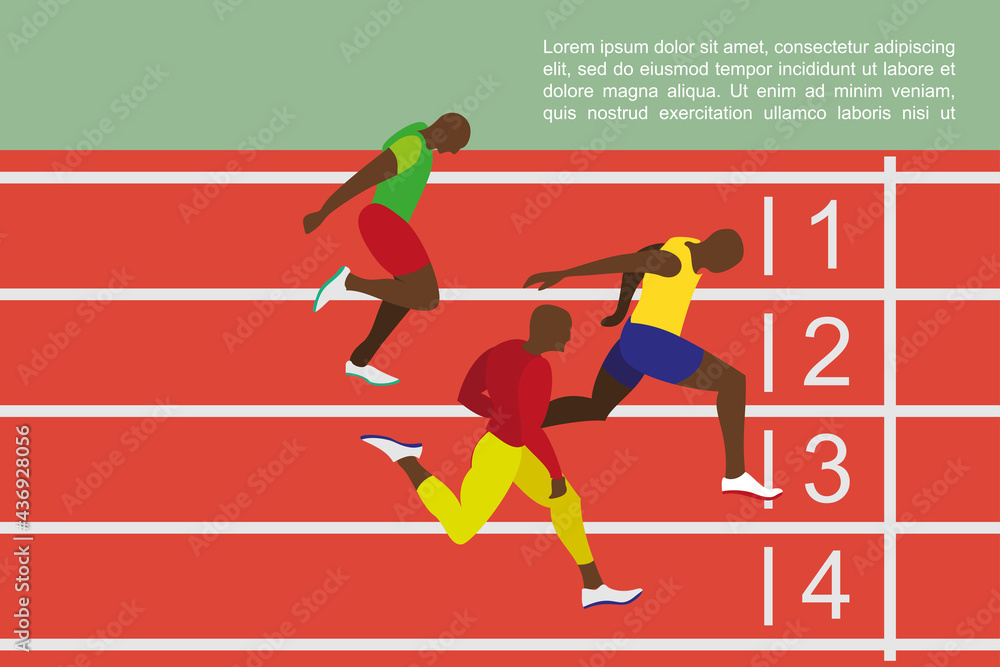 Running Track Drawing