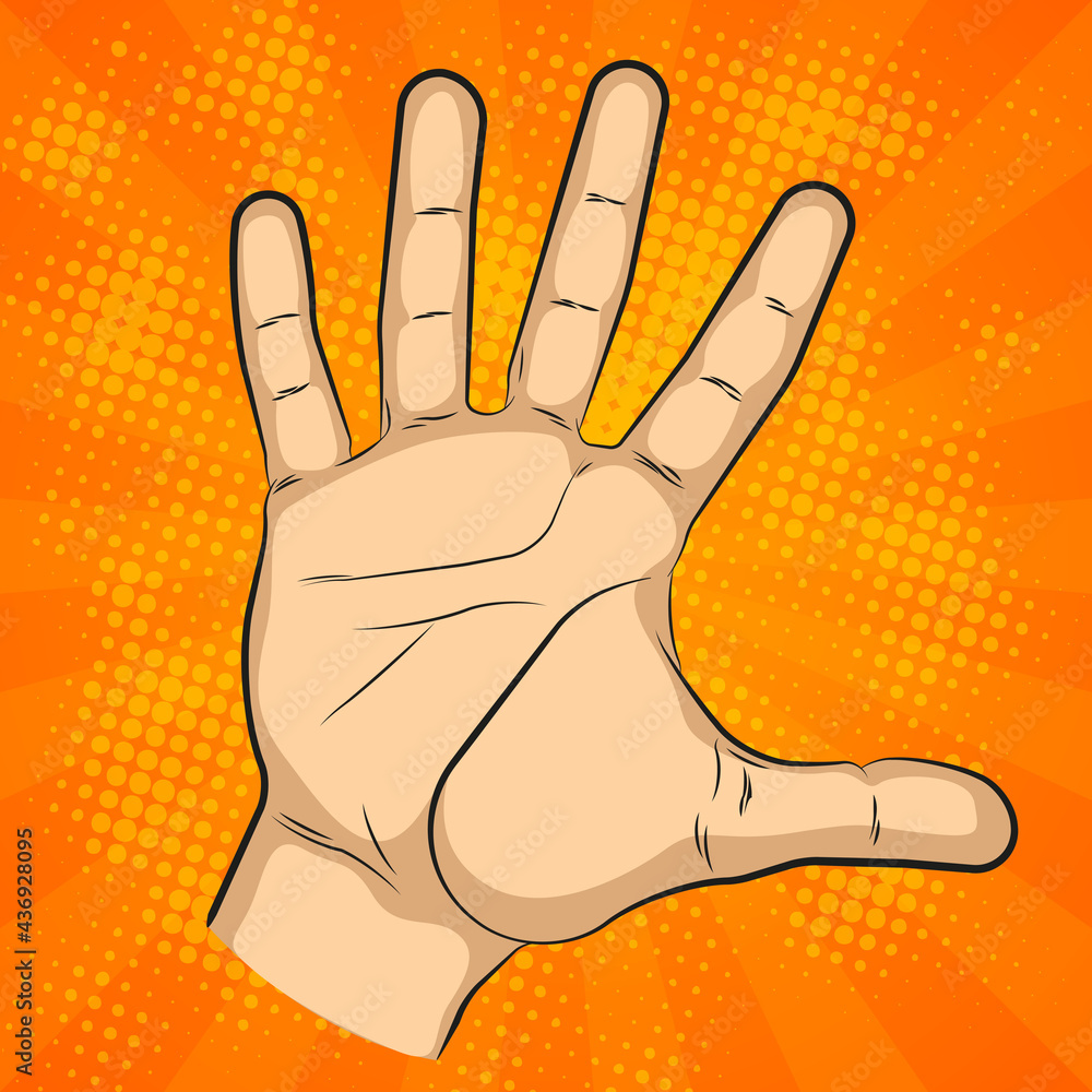 Wrist of people comics sketch picture set. Cartoon palm man's hand ...