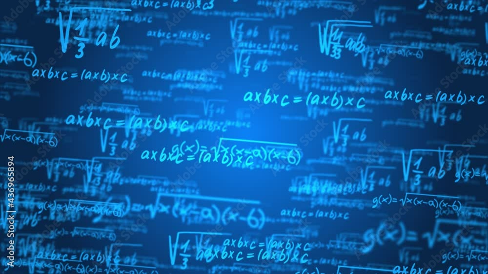 4K loop formulas and equations Green Screen Loop Animation Background. for school work ...