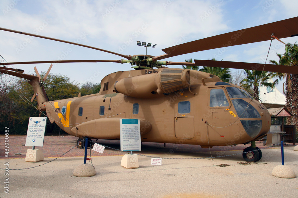 Israeli Army IDF Sikorsky CH-53 transport helicopter Stock Photo ...