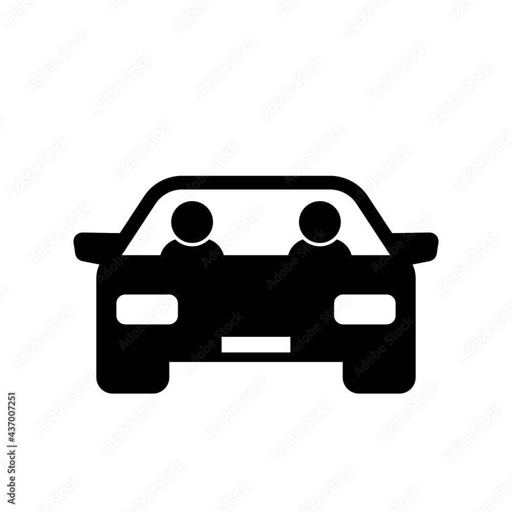Carpool icon. Car sharing. Stock Vector | Adobe Stock