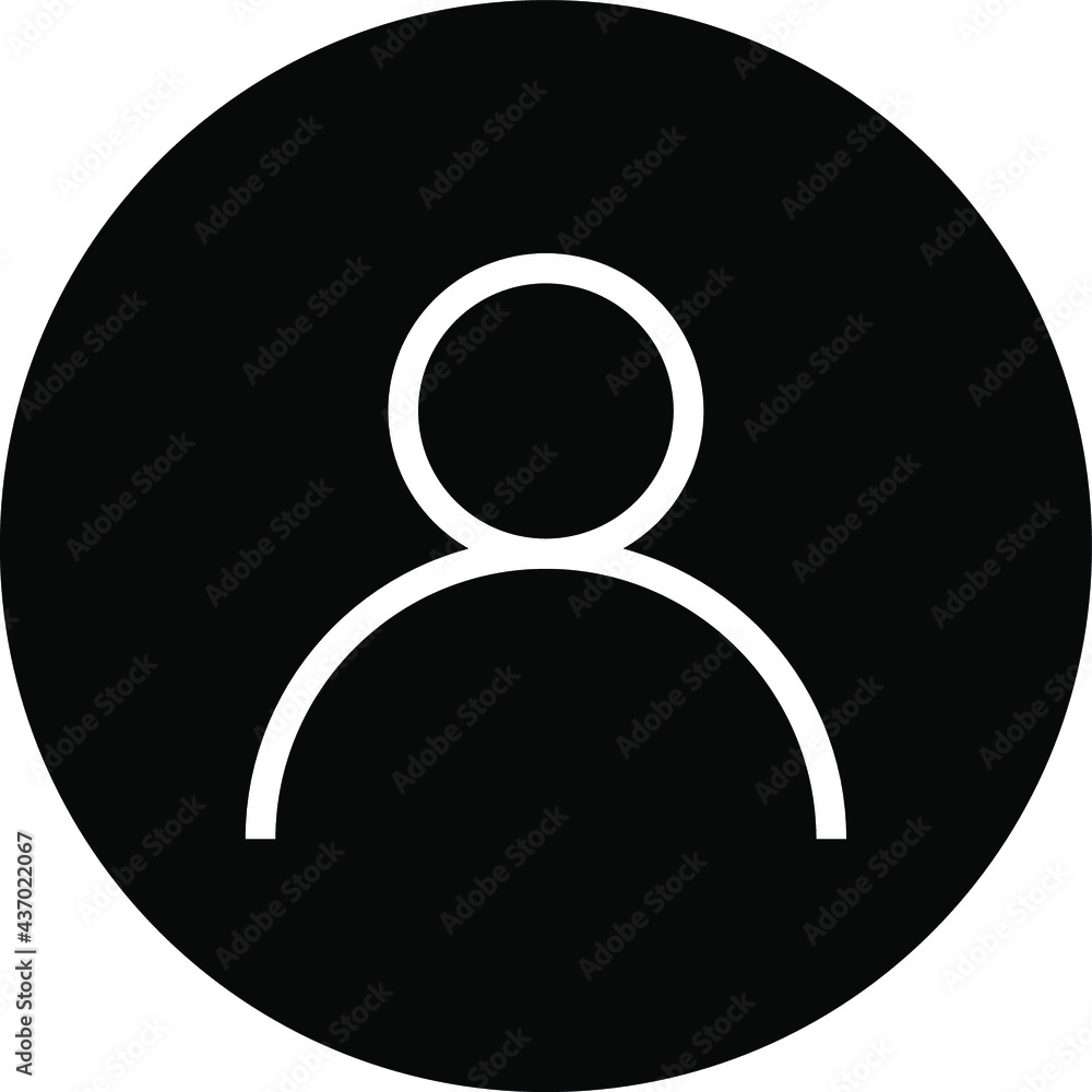 user icon. User icon male person symbol profile avatar vector sign ...