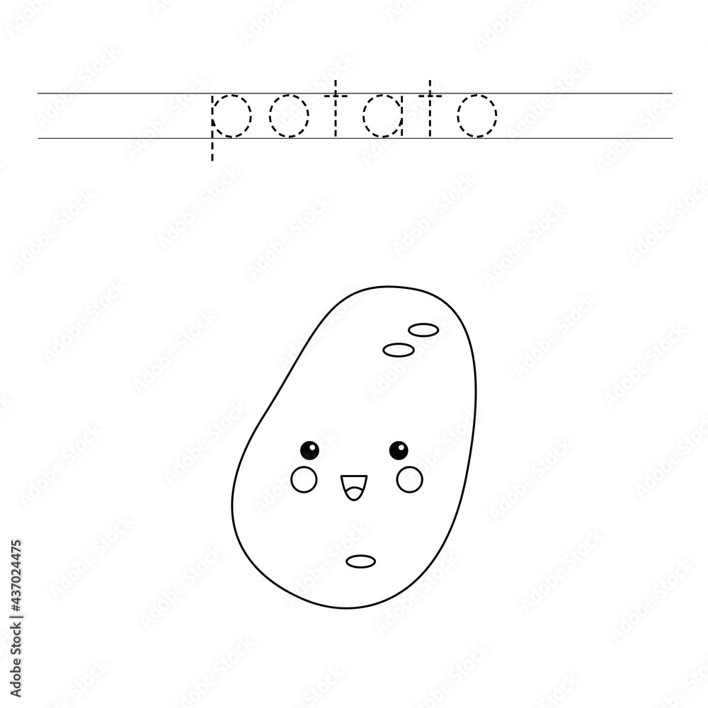 Potato Drawing For Kids