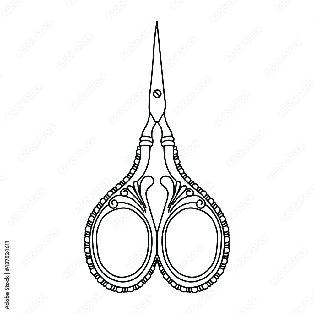 Vintage Scissors Vector