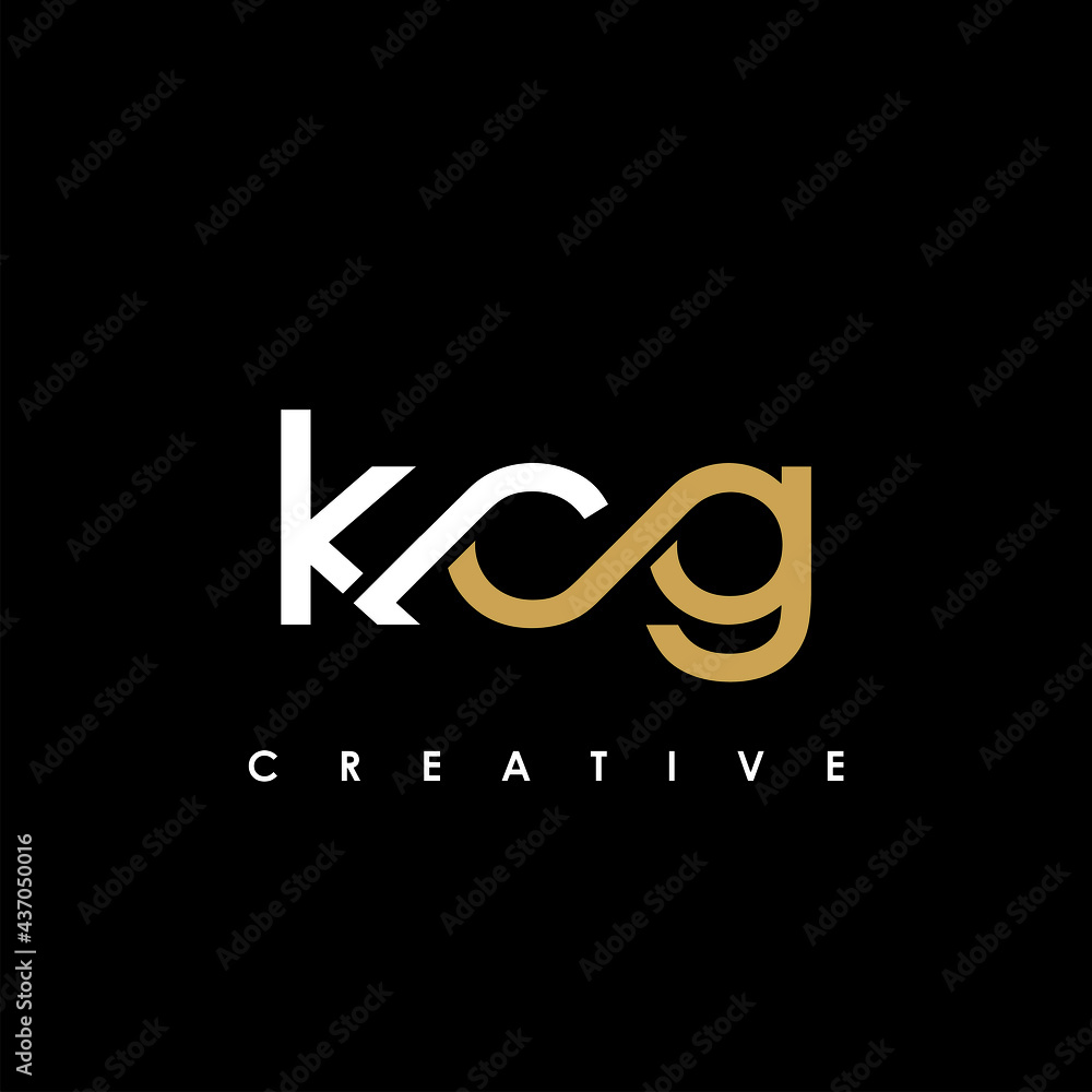KCG Letter Initial Logo Design Template Vector Illustration Stock ...