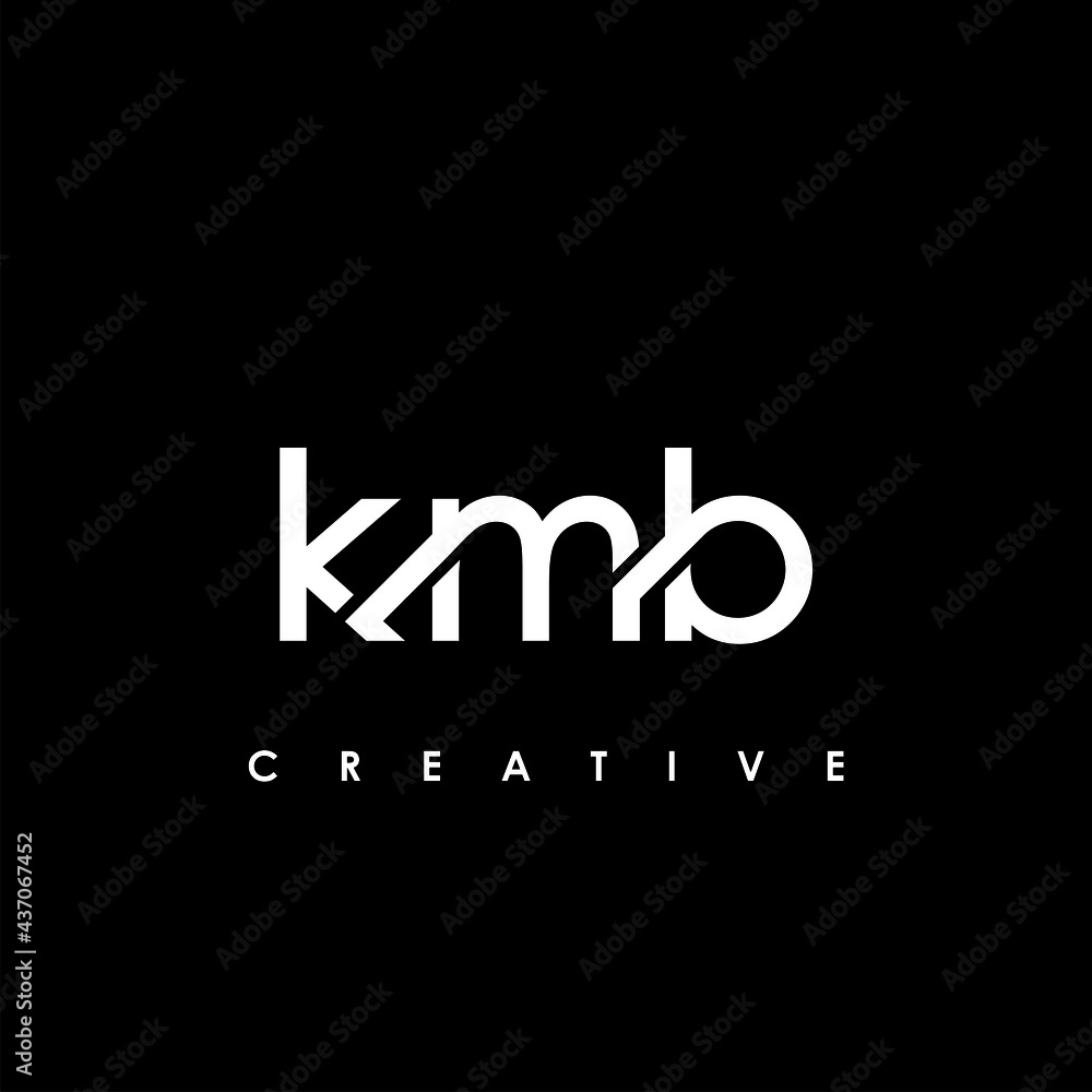 KMB Letter Initial Logo Design Template Vector Illustration Stock ...