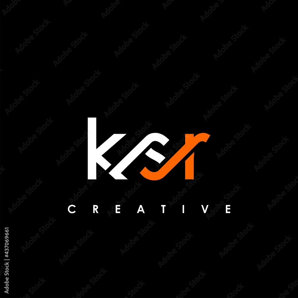KSR Letter Initial Logo Design Template Vector Illustration Stock ...
