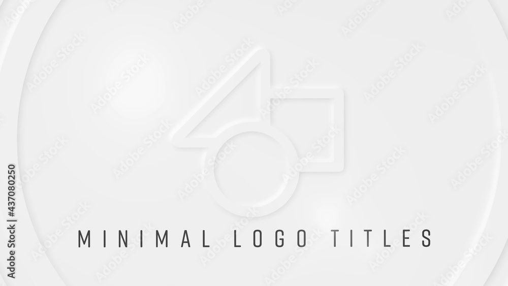 Minimal Neumorphic Logo Titles Stock Template | Adobe Stock