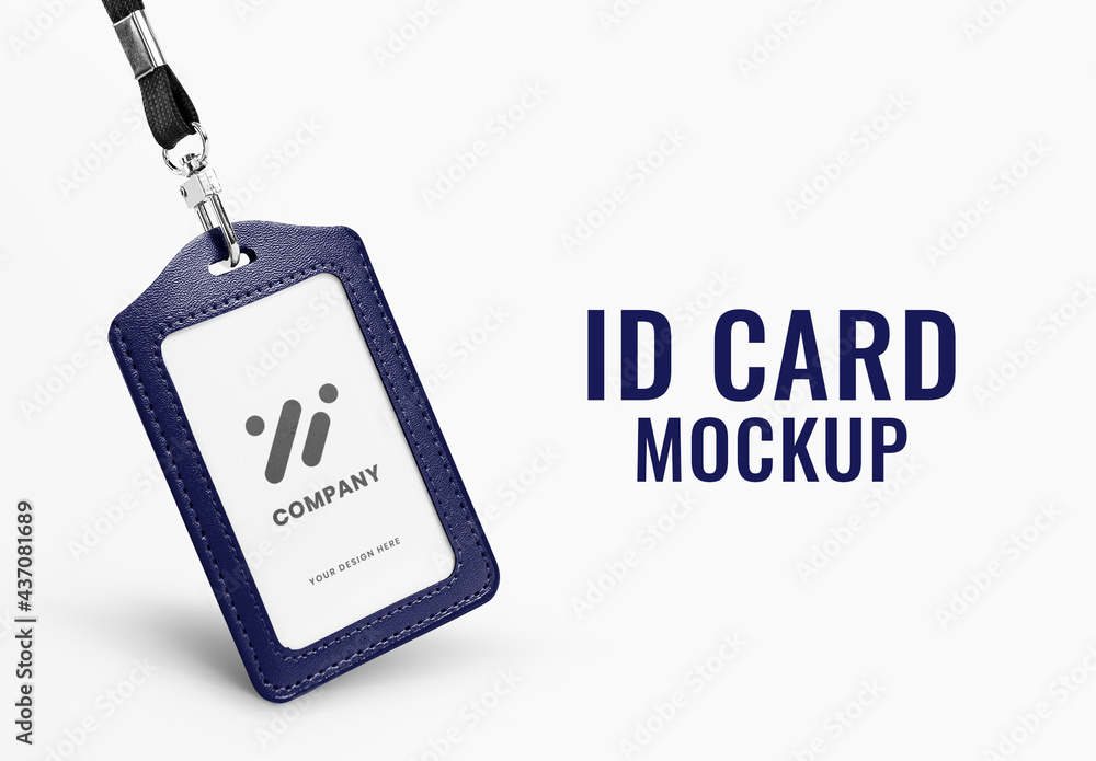 Editable ID Card Mockup Stock Template | Adobe Stock