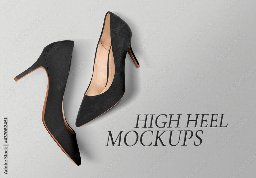 High Heels Design Mockup Stock Template | Adobe Stock