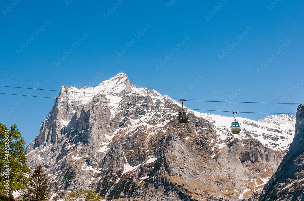 Grindelwald, Wetterhorn, Grosse Scheidegg, Oberer Gletscher ...