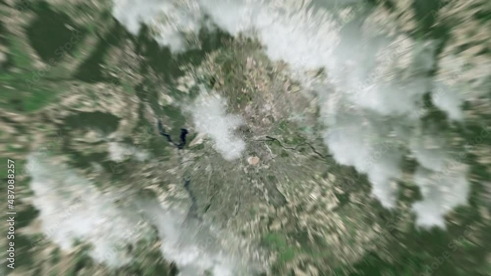 Video Stock Earth zoom in from outer space to city. Zooming on Berlin ...