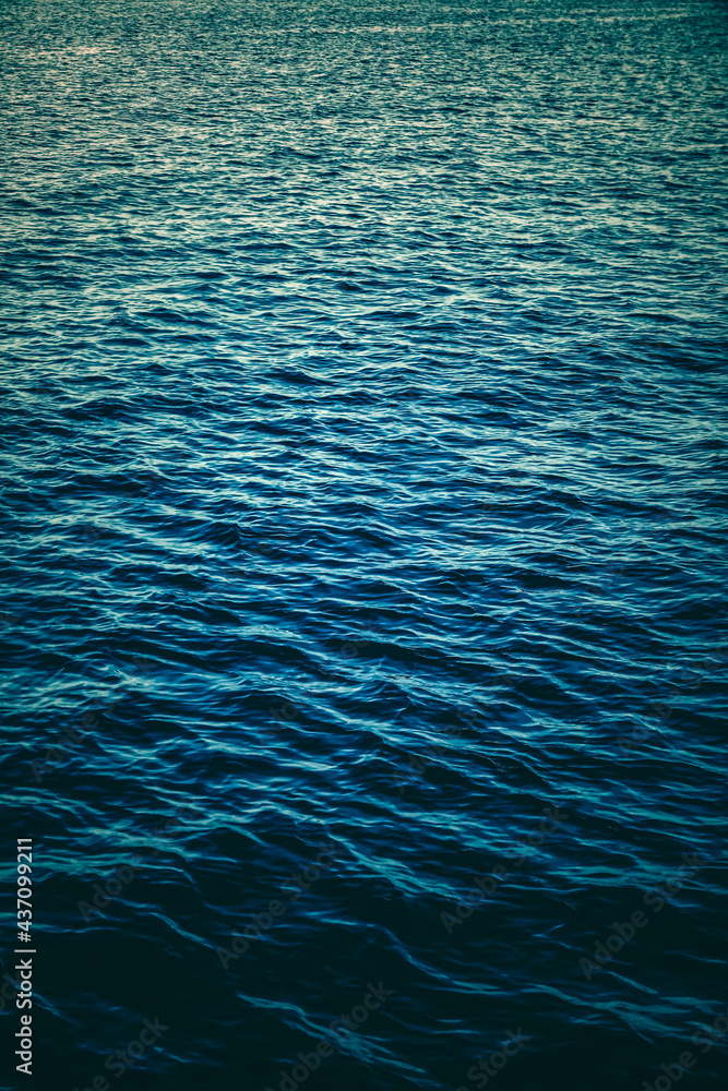Deep blue ocean water texture, dark sea waves background as nature and ...