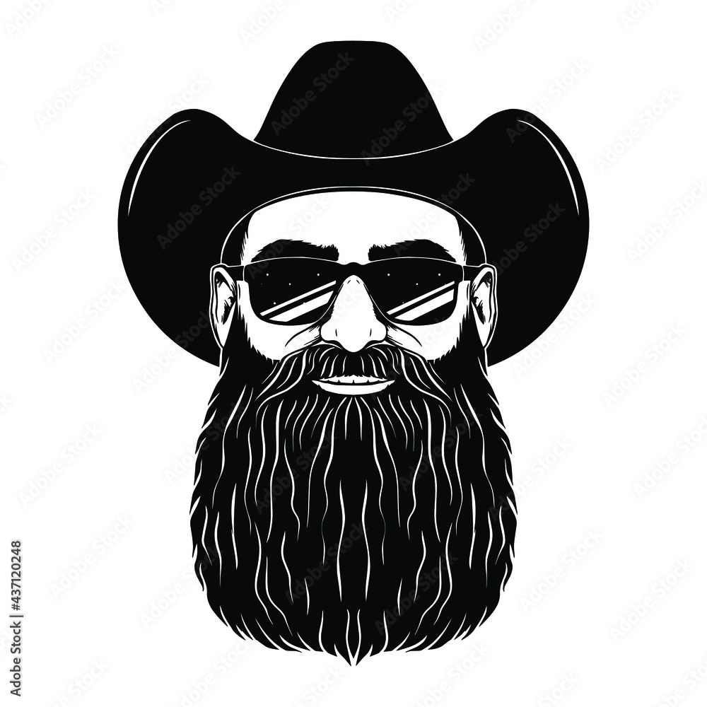 Cowboy Mustache Clip Art