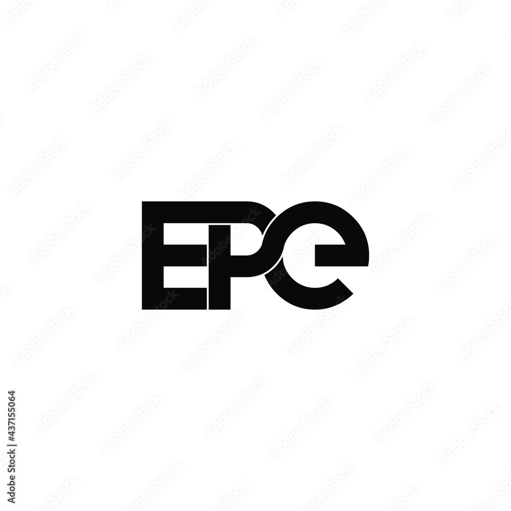 epe letter original monogram logo design Stock Vector | Adobe Stock