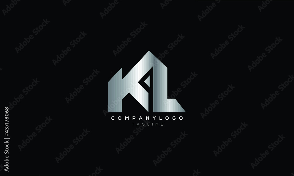 KPL AND LPK Abstract initial monogram letter alphabet logo design Stock ...