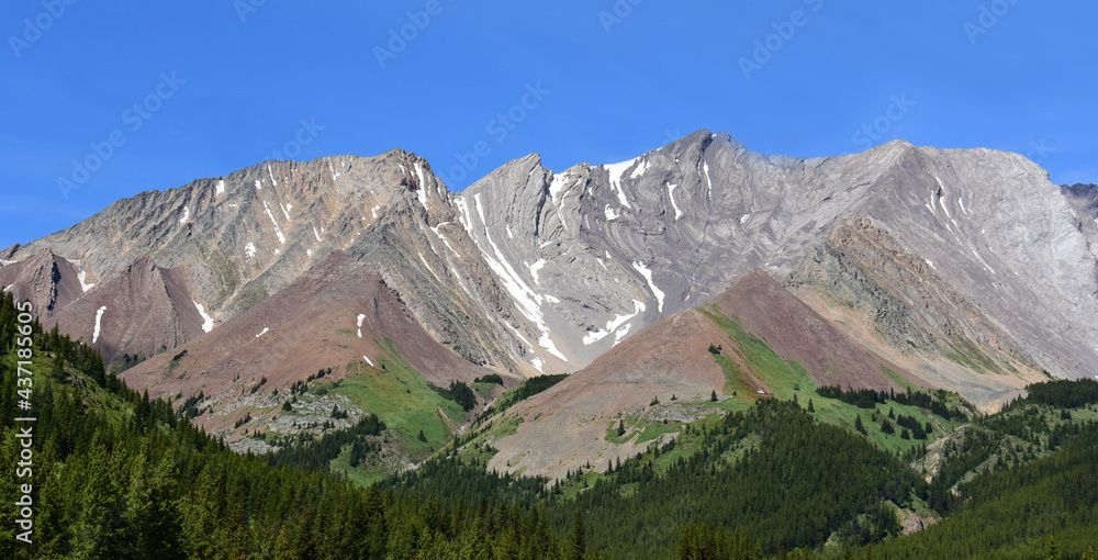 spectacular mountain peaks in summer along route 40 in the peter ...