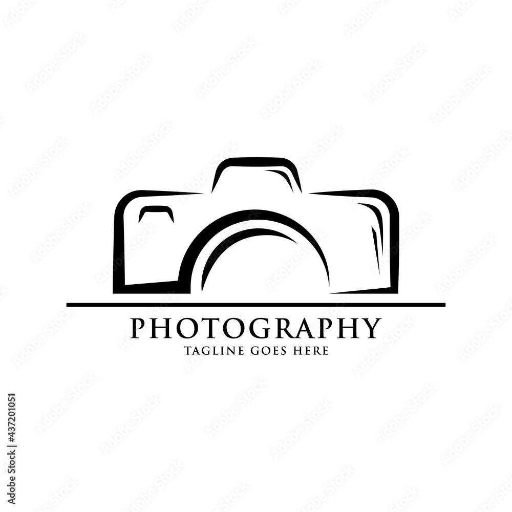 Camera logo icon design template. Simple elegant camera logo design ...