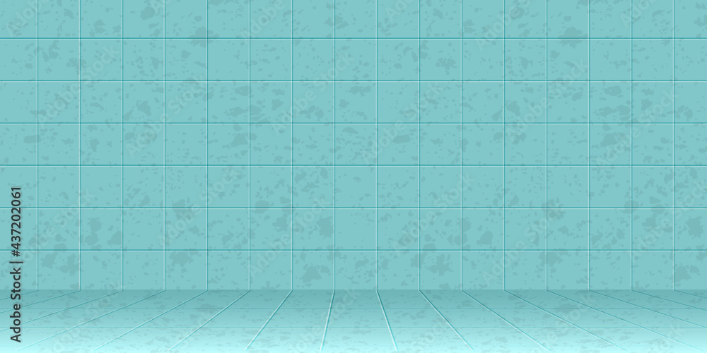 realistic tile wall, empty stage, background for your design Stock ...