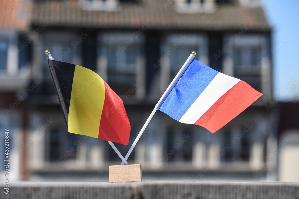 Belgique France franco belge belge français drapeau foto de Stock ...