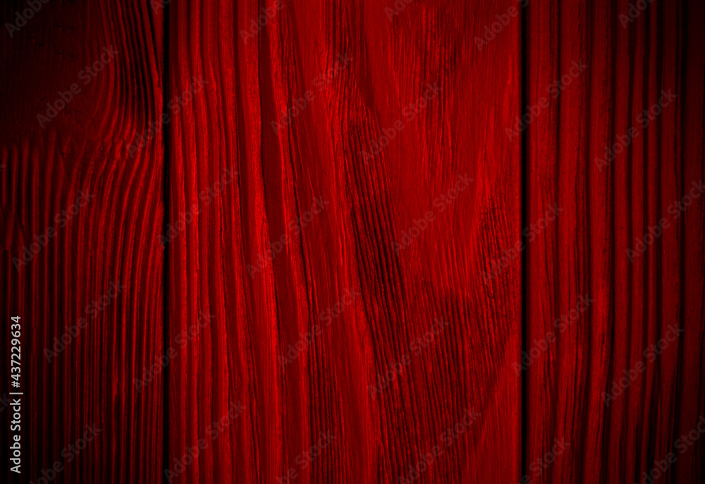 Red wood texture background. Abstract dark texture on red wall. Aged ...