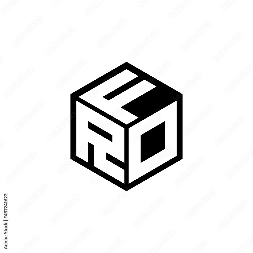 RDF letter logo design with white background in illustrator, vector ...