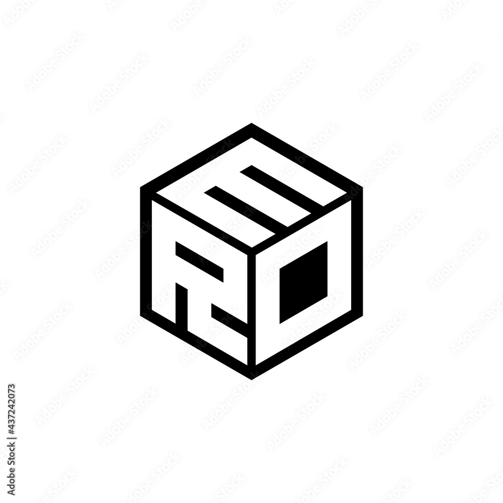 RDM letter logo design with white background in illustrator, vector ...