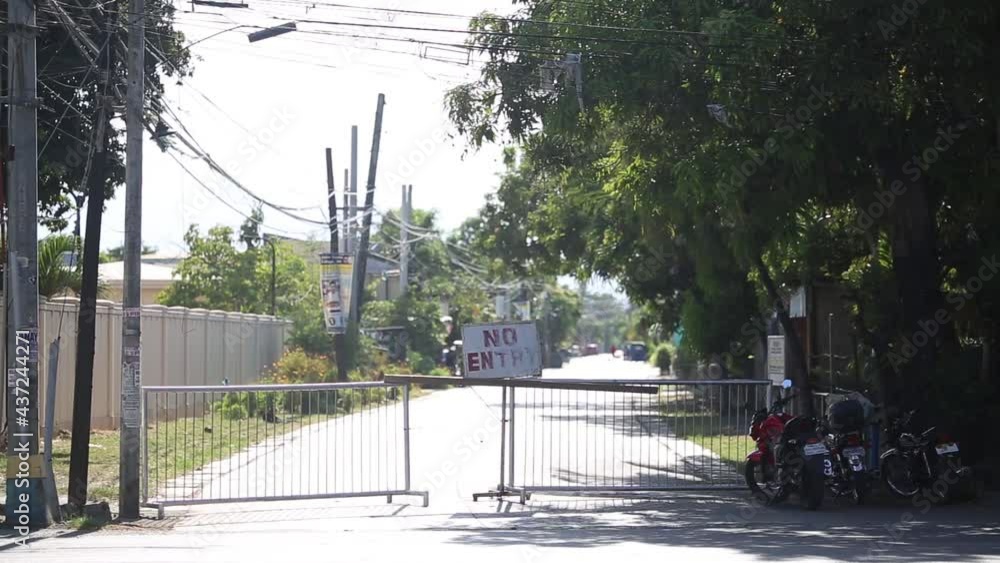 A video of a local community where streets were closed because of ...