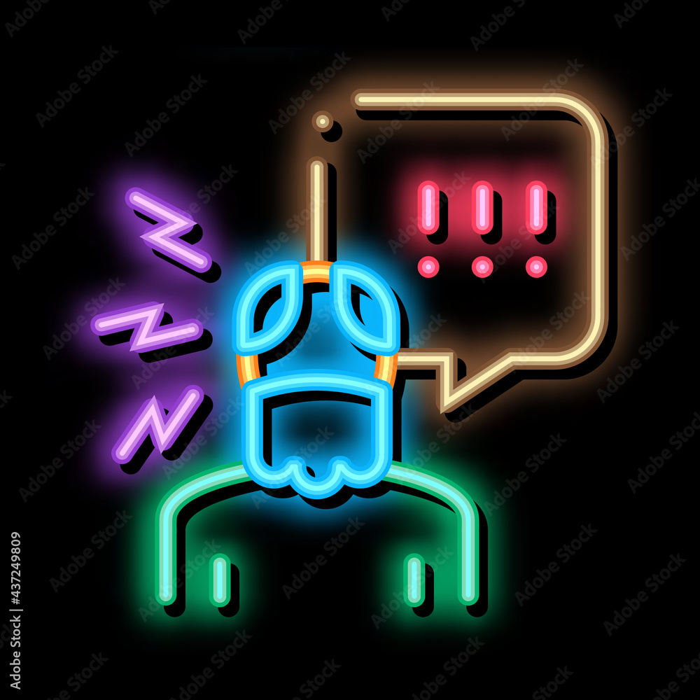 Old Man Screaming neon light sign vector. Glowing bright icon Old Man ...