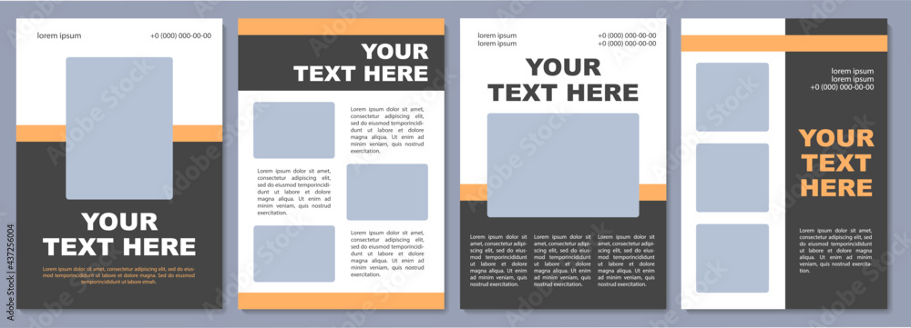 Company introduction brochure template. Business summary. Flyer ...
