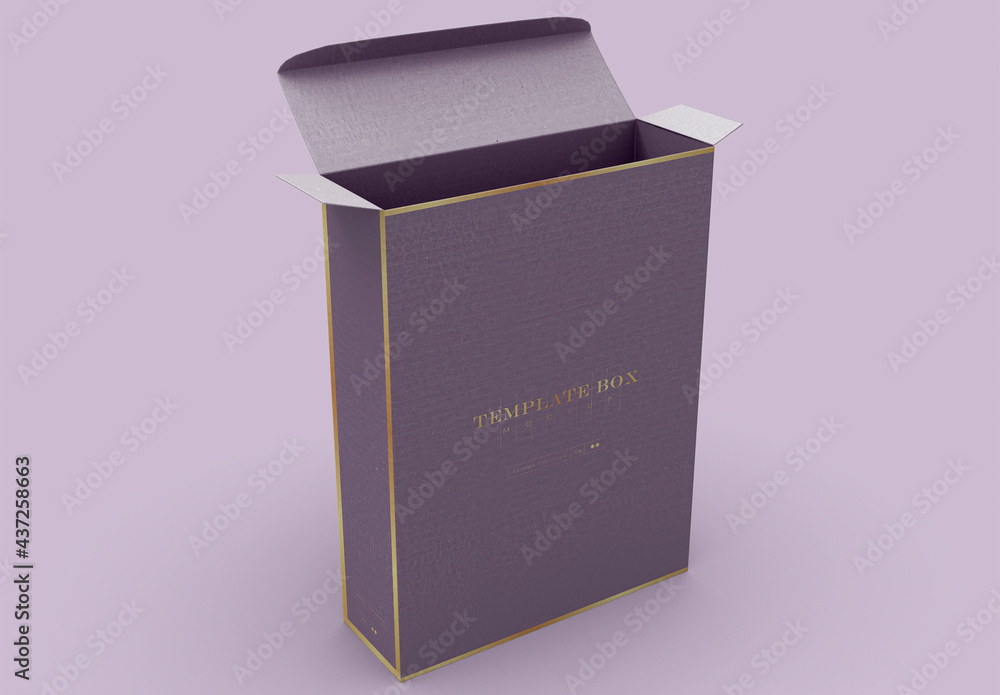 Rectangular Box Mockup Stock Template | Adobe Stock