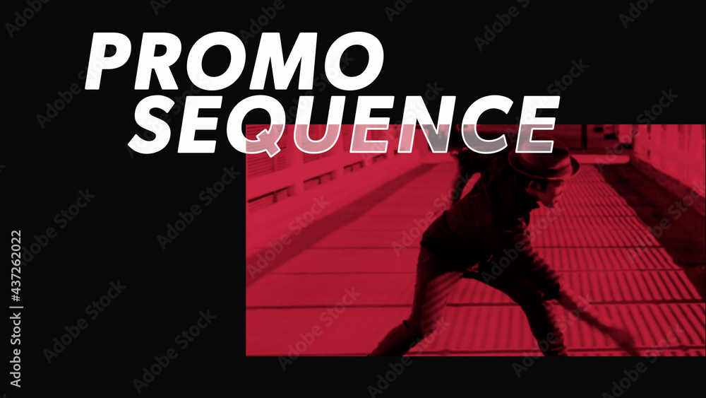 Modern Promo Sequence with Media Replacements & Logo Stock Template | Adobe Stock