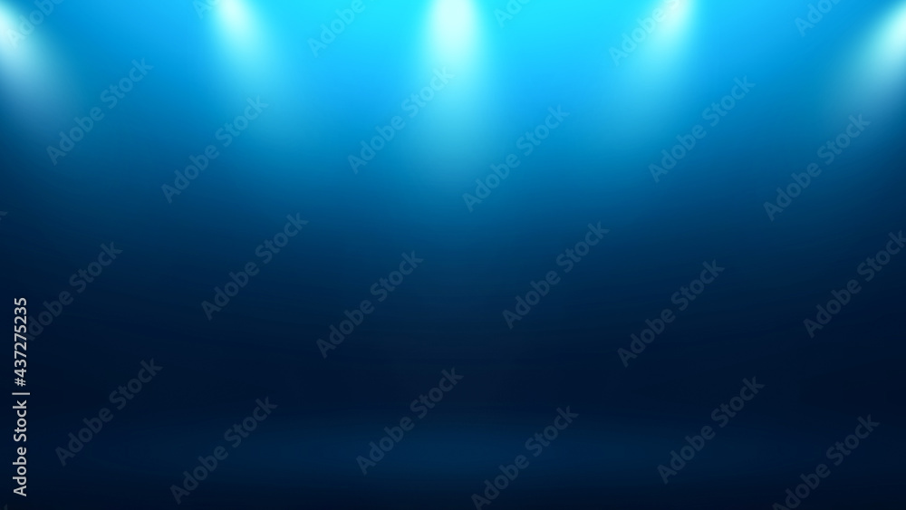 Blue background with spotlight. Product showcase background. Use as ...