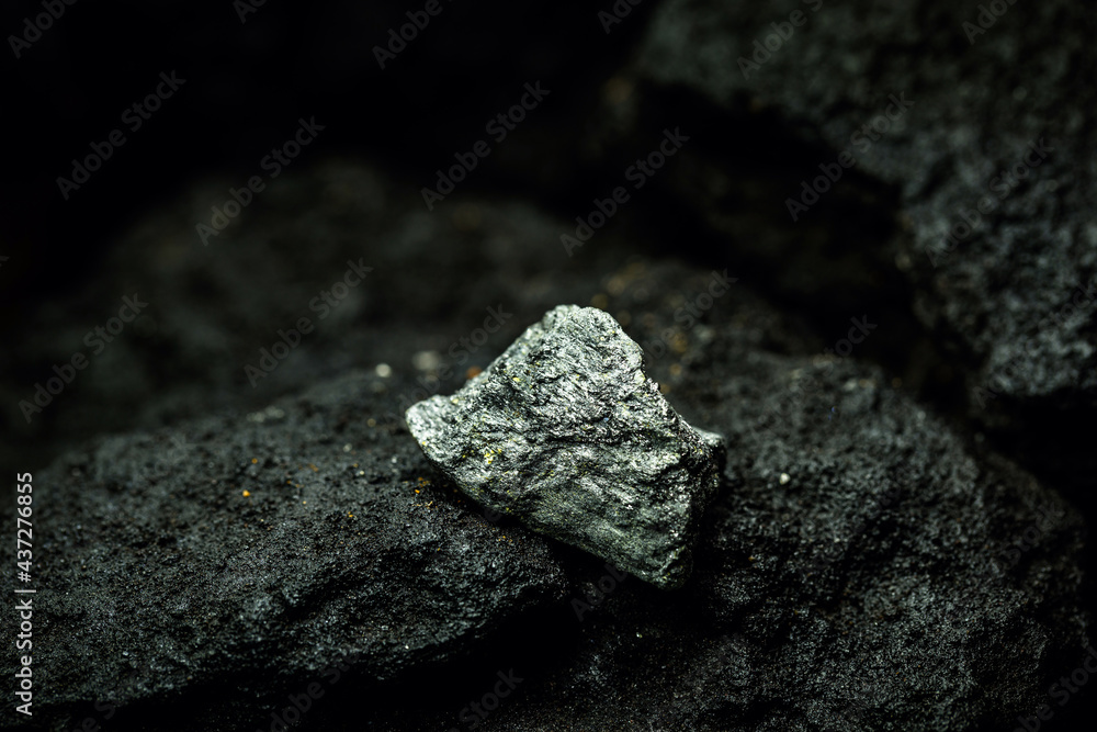 graphite ore in mine, mining concept, mineral extraction Stock Photo ...