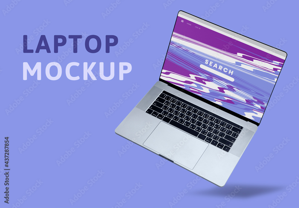 Editable Computer Screen Mockup Stock Template | Adobe Stock