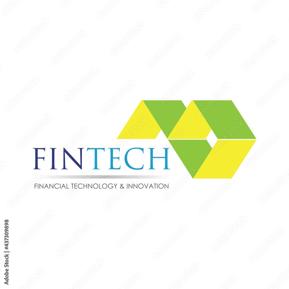 Modern logo concept design for fintech and digital finance technologies ...
