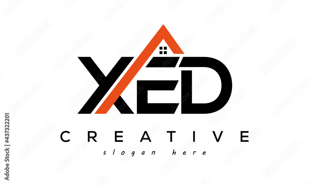 initial XED letters real estate construction logo vector Stock Vector | Adobe Stock