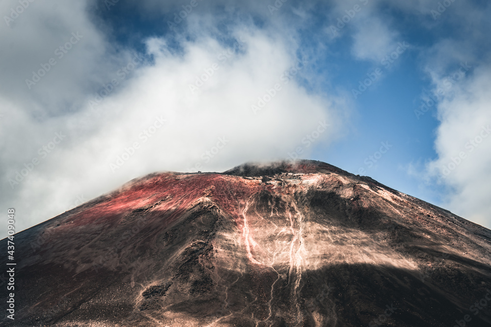 Mount Doom a.k.a. as Mount Ngauruhoe in New Zealand near Mount ...