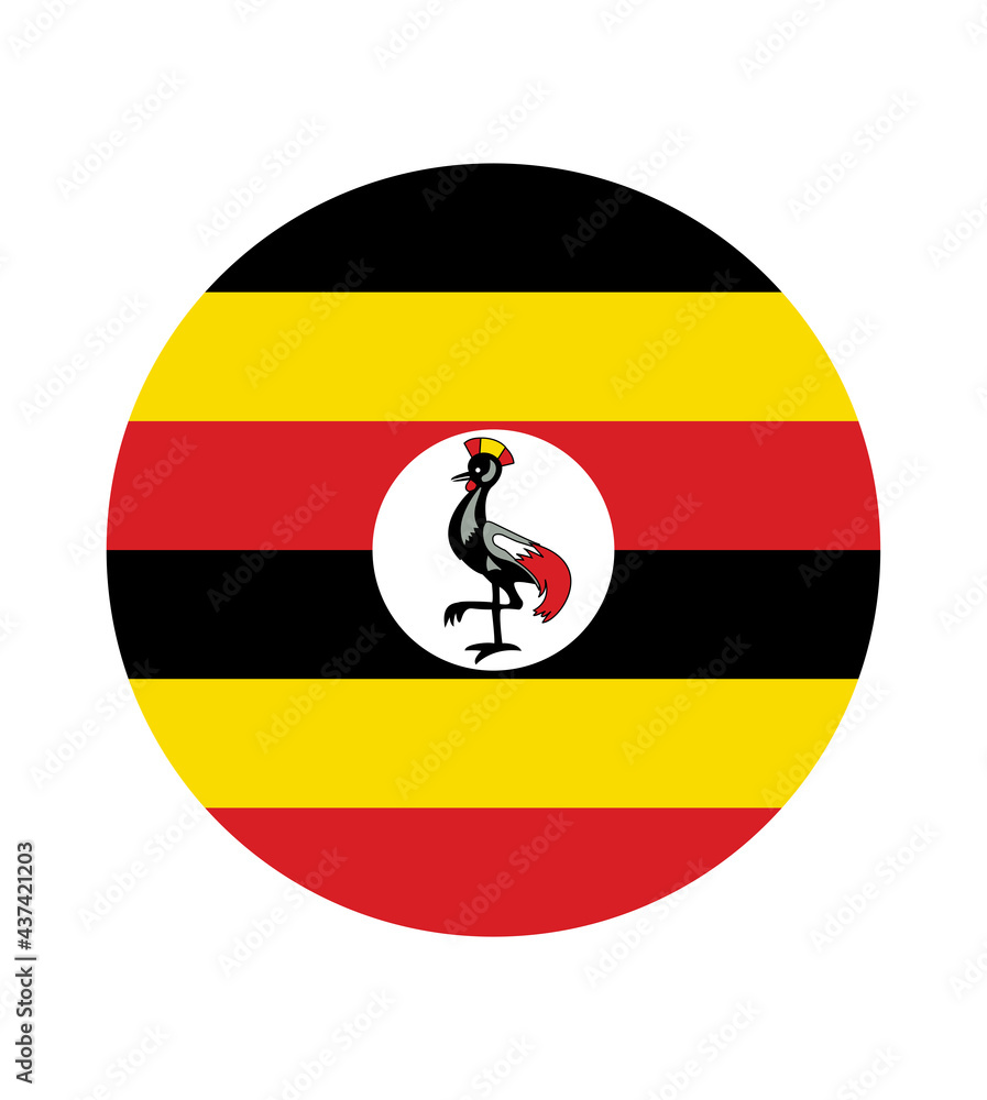 National Uganda flag, official colors and proportion correctly ...