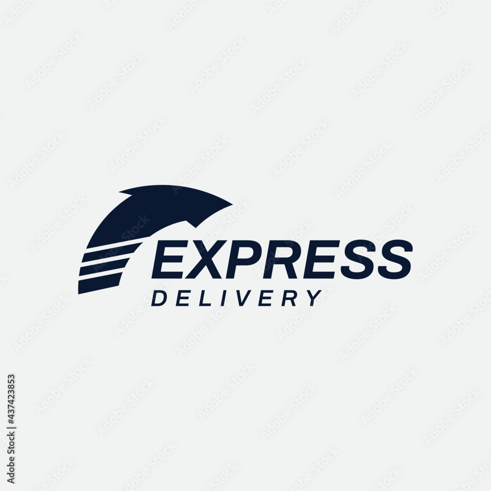 express delivery logo design template. Vector shipping icon ...
