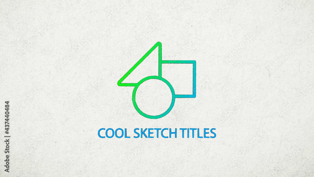 Cool Paper Sketch Titles Stock Template | Adobe Stock