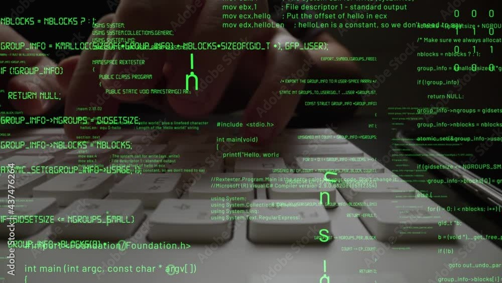 Creative visual of computer programming coding and software development ...