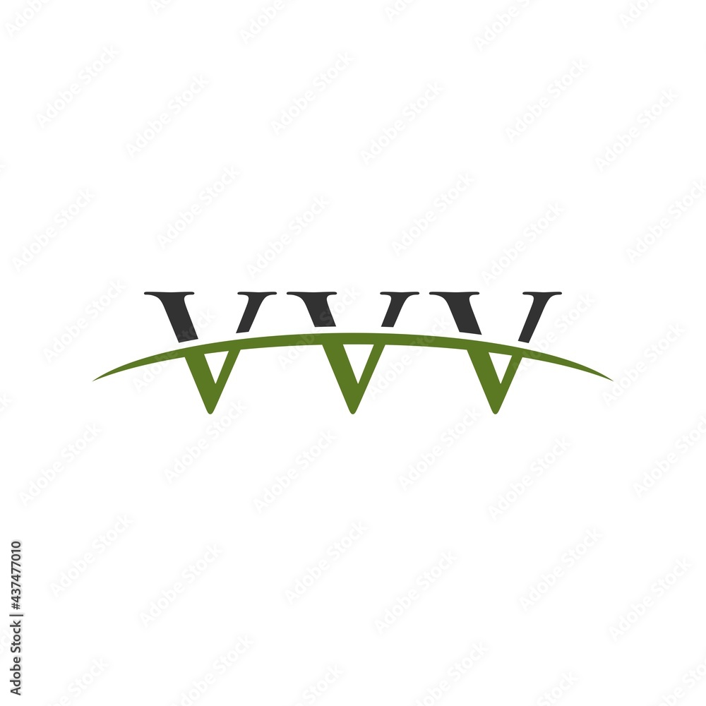 VVV initial swoosh horizon, letter logo designs corporate inspiration ...