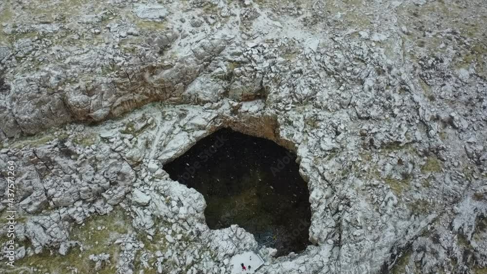 The sacred cave of the white mosque. A huge cave with its own eco ...