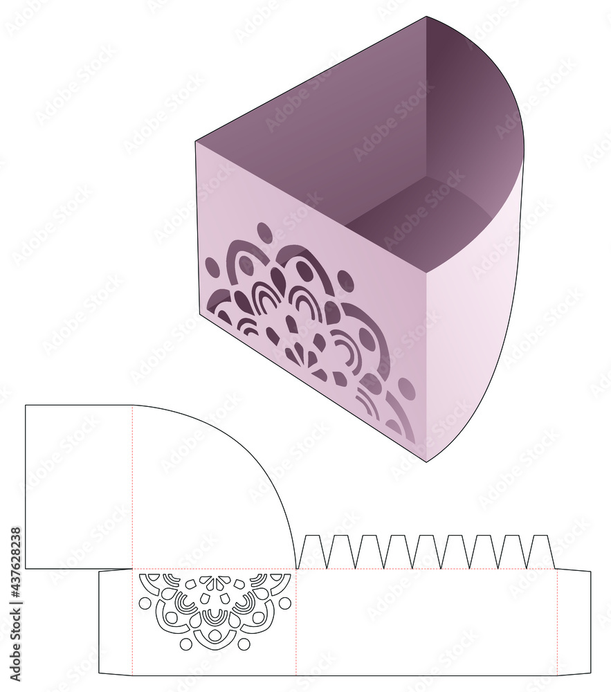 packaging box die cut template Stock Vector | Adobe Stock
