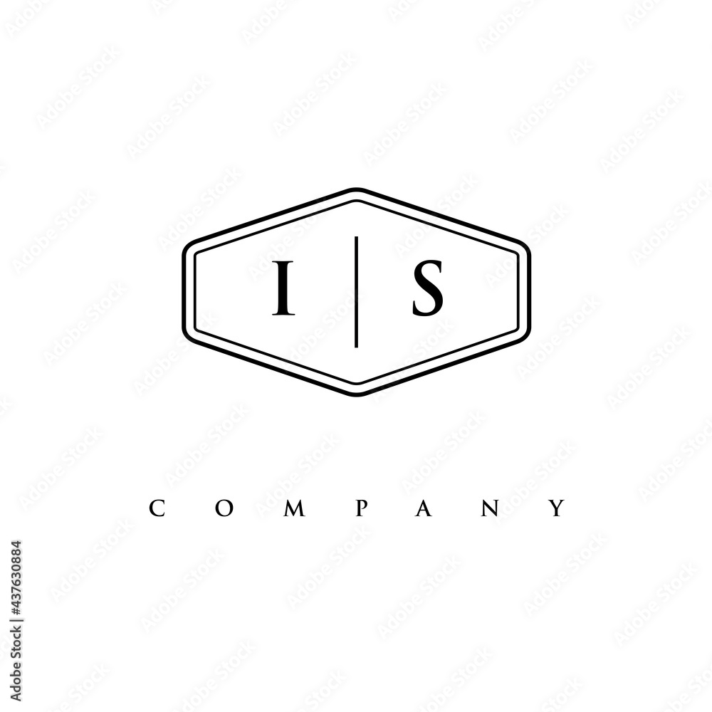 initial IS logo design vector Stock Vector | Adobe Stock